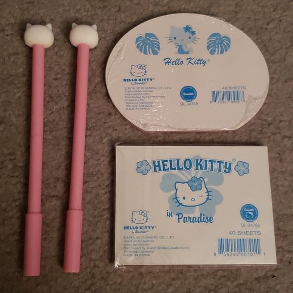 Sanrio | Accessories | Hello Kitty Hula Hawaii Exclusive Post It Note ...